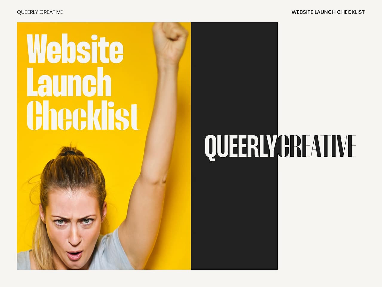 Website Launch Checklist E-book - Queerly Creative